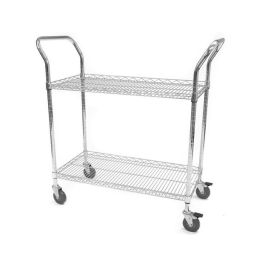 Lipped Edge Chrome Wire Trolleys
